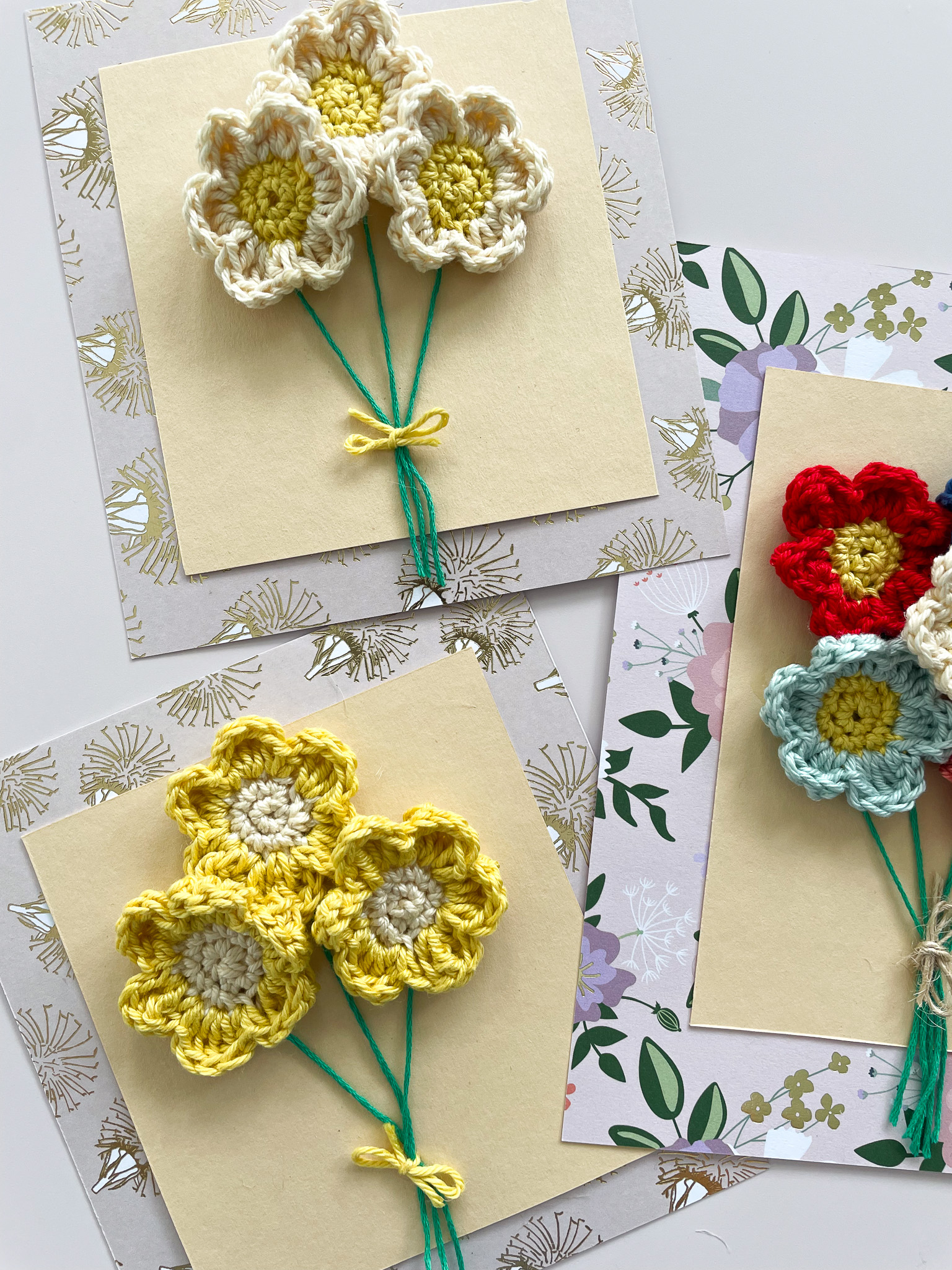 Easy Crochet Birthday Cards with Balloons - with pattern and video ...